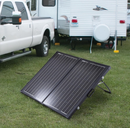 Hinergy Portable 200 Watt 12 Volt Monocrystalline Foldable Solar ...